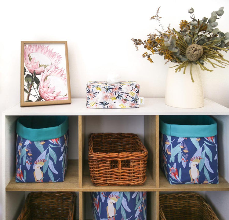 Buy Cube Storage Boxes | Handmade Reversible Baskets – MIMI Handmade ...