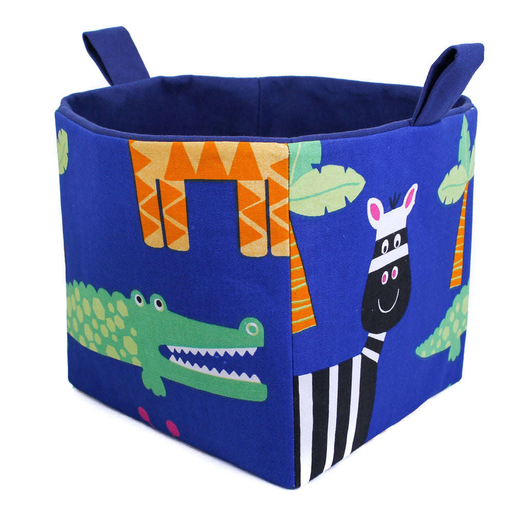 Buy Foldable Fabric Safari Animal Storage Cube 27x27cm – MIMI Handmade ...