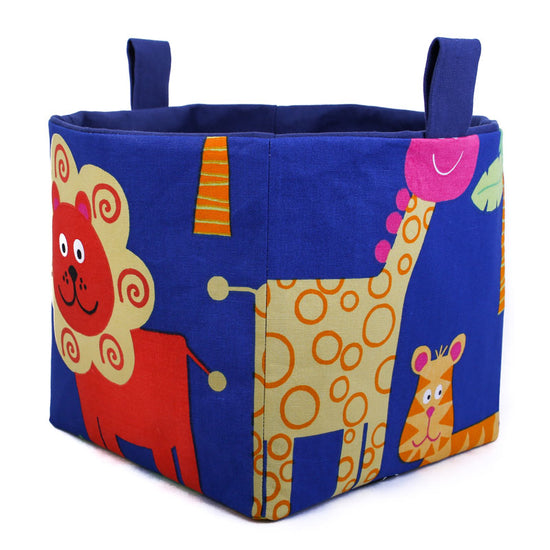 Buy Foldable Fabric Safari Animal Storage Cube 27x27cm – MIMI Handmade ...