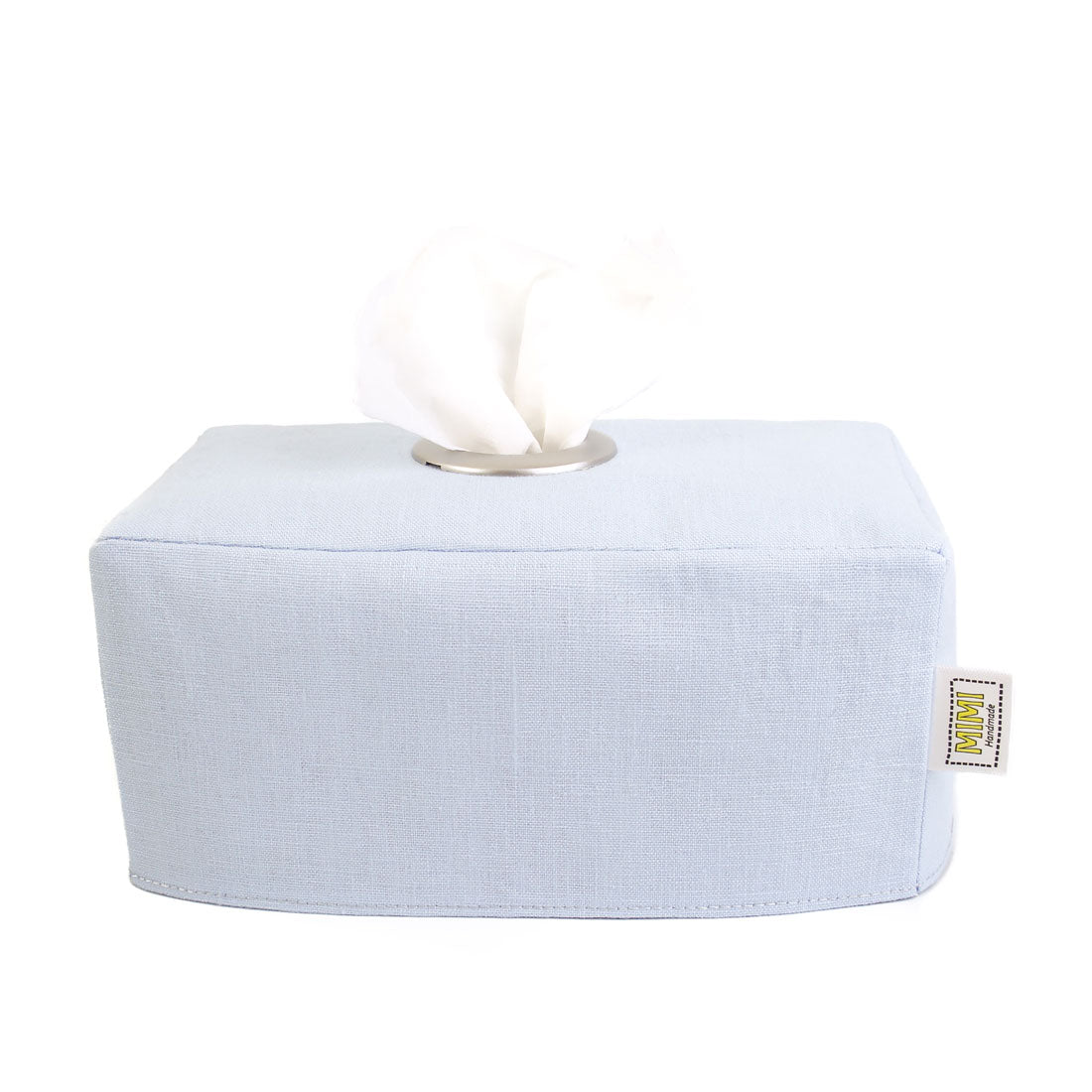 Rectangular Linen Tissue Box Cover Light Blue | Pastel Decor – MIMI ...