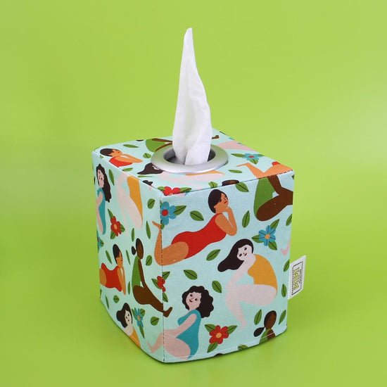 Square Tissue Box Cover | Women's Swimsuit Art Beachy Print – MIMI ...
