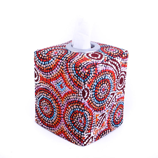 Square Tissue Box Cover Dots | Indigenous Homewares & Decor – MIMI ...
