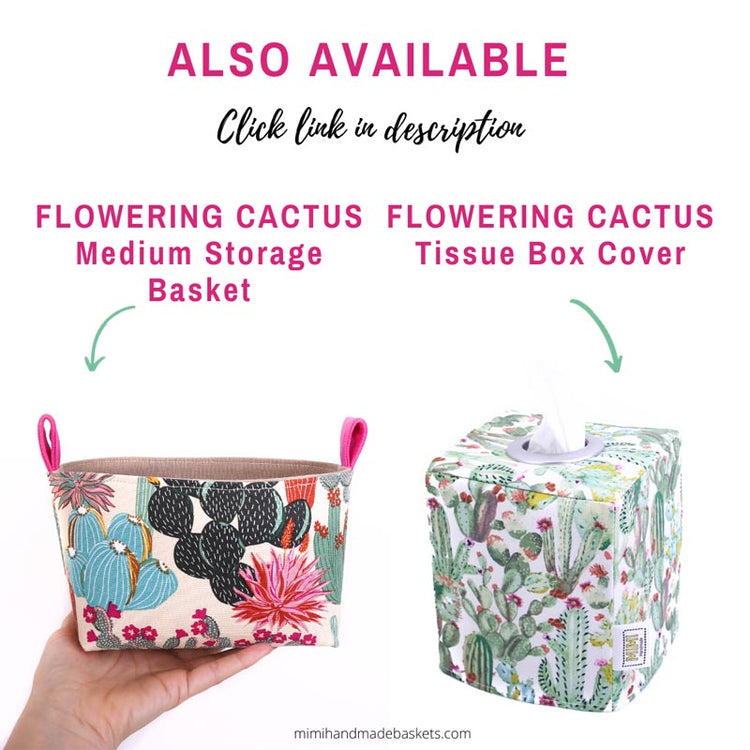 Small Tissue Box Cover Flowering Cactus | Tropical Homewares – MIMI ...
