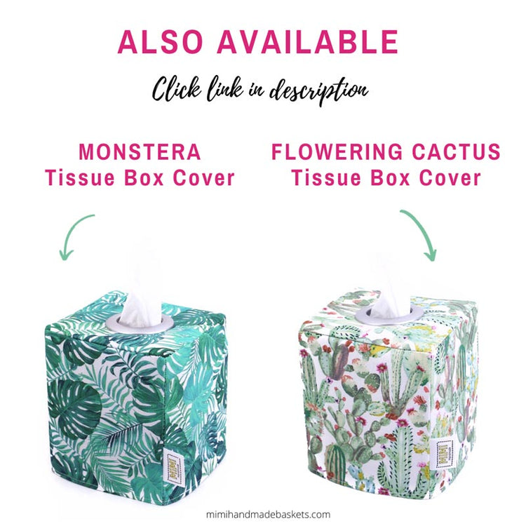 Buy Square Tissue Box Cover Monstera | Tropical Homewares – MIMI ...