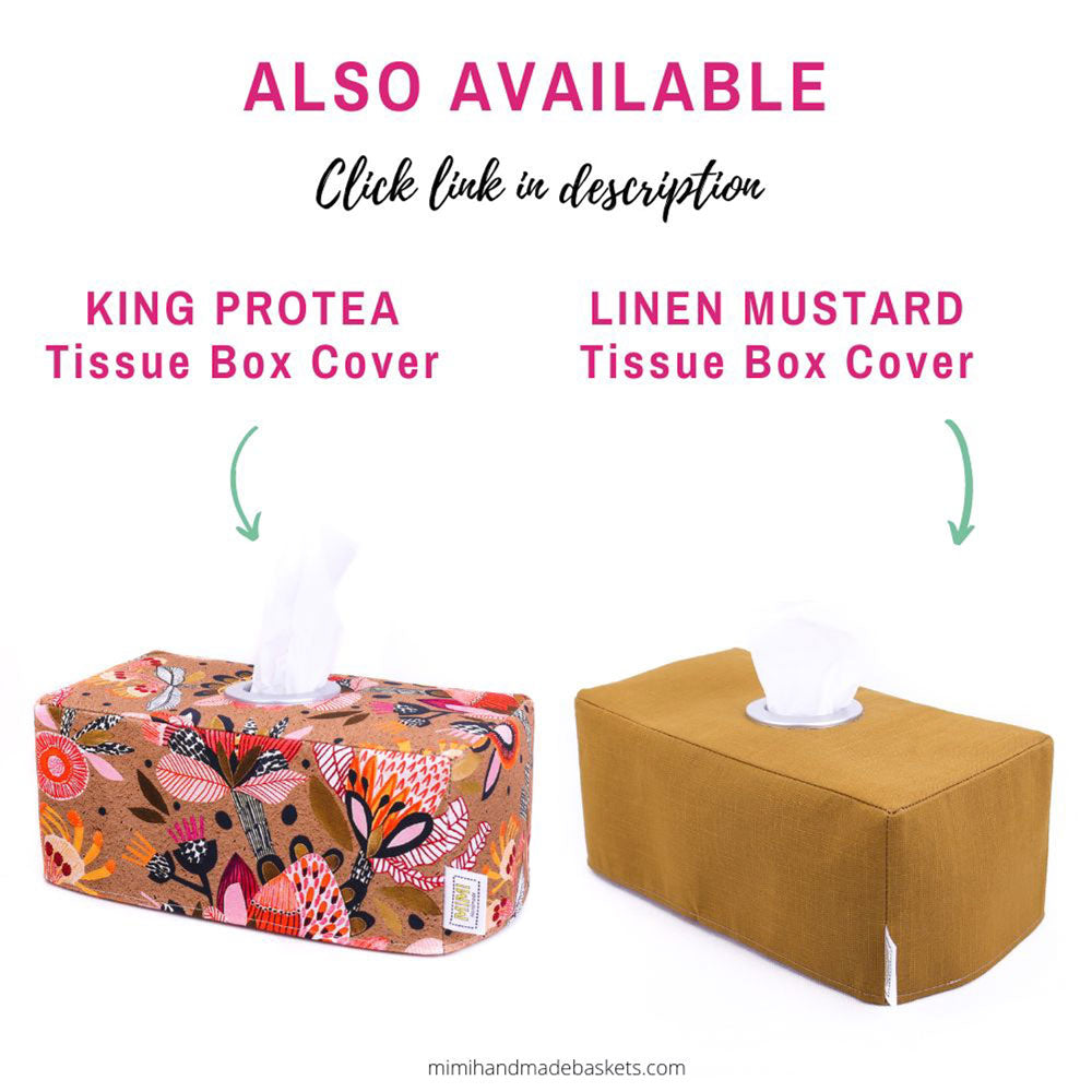 Buy Tissue Box Cover Orange | Protea Flowers Australiana