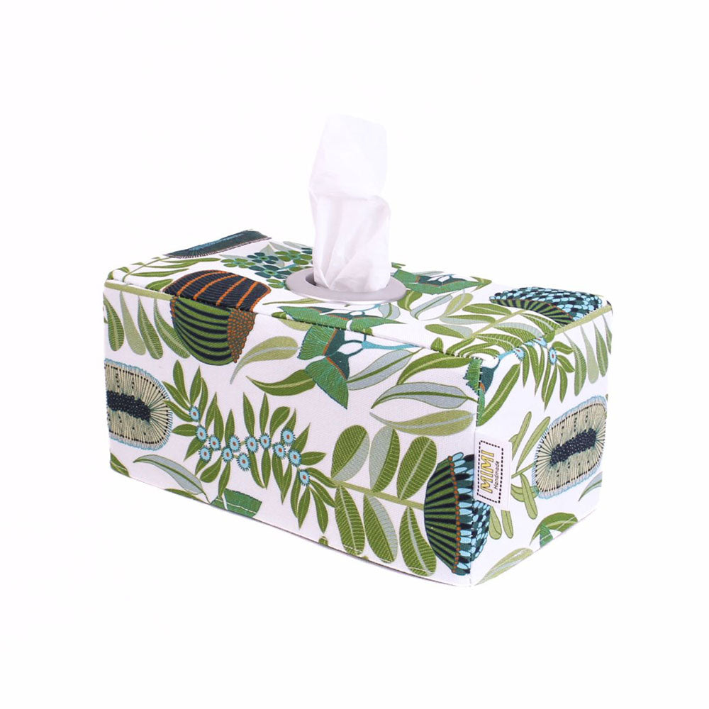 Tissue Box Cover Green Native Flowers | Australiana Gifts – MIMI ...
