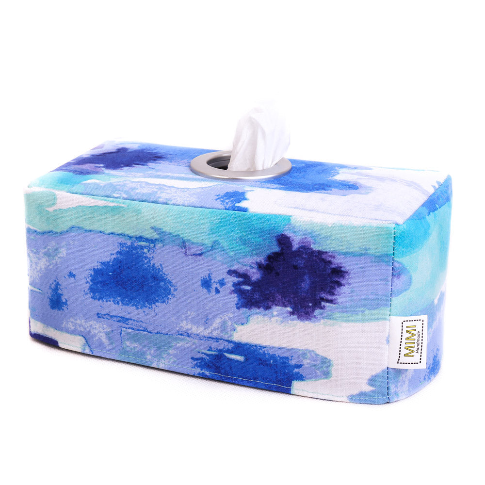 Buy Tissue Box Cover Blue Watercolour | Coastal Home Décor – MIMI ...